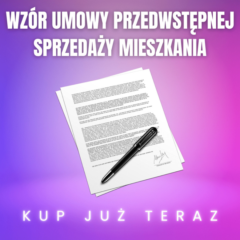 Umowa przedwstępna sprzedaży mieszkania – PDF / DOCX